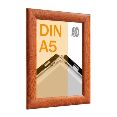 aspect bois | En onglet Cadre clic-clac rabattable, aluminium, A5 ...